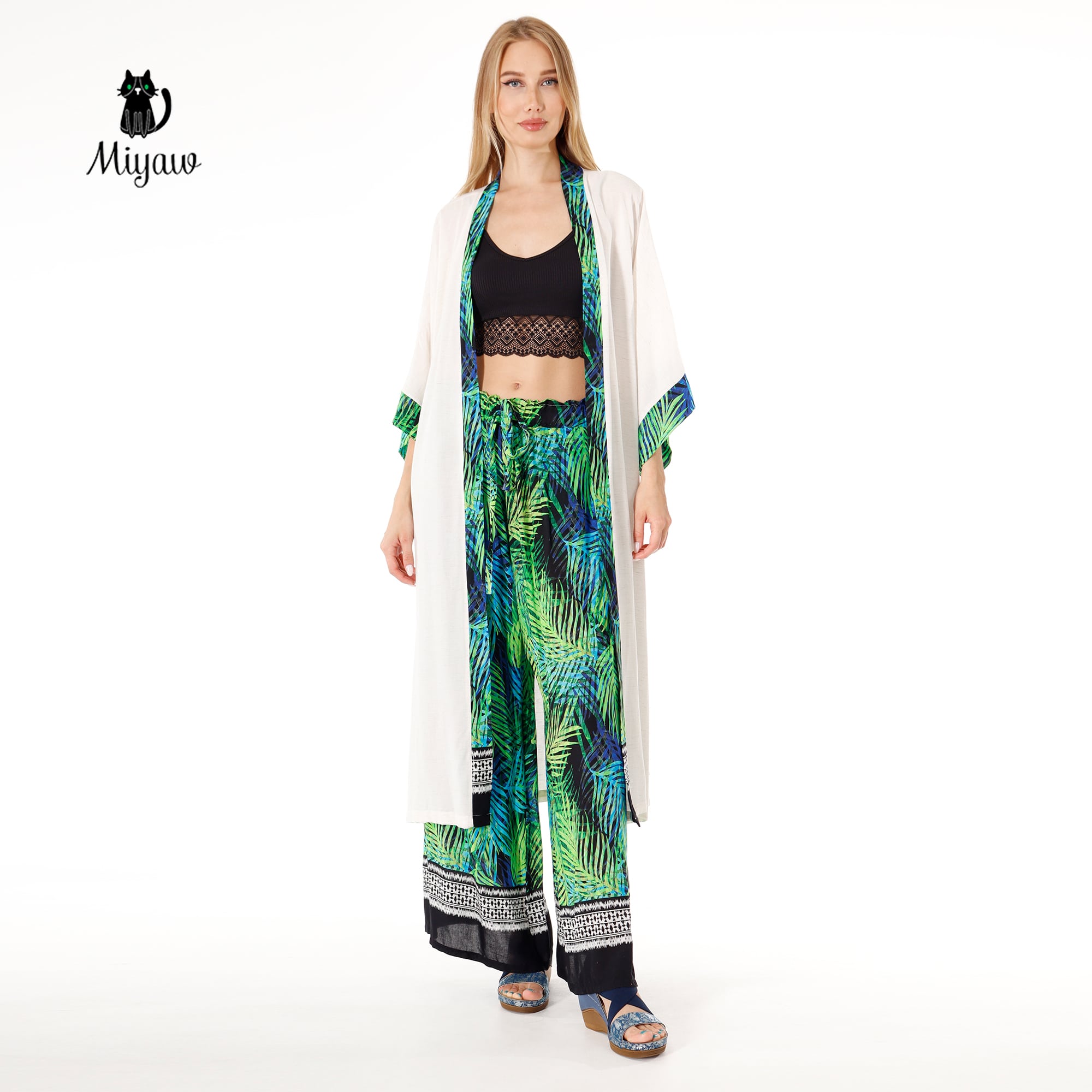 White Linen Kimono Robe, Boho Linen Tops for Festival Outfits